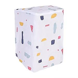 Waterproof Washing Machine Zipped Cover, Dust Protection for Top/Front Load Washer Dryer Washing Appliance Dustproof Protector