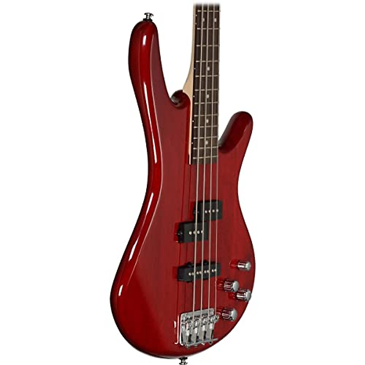 Ibanez GSR 4 String Bass Guitar, Right Handed, Transparent Red (GSR200TR)