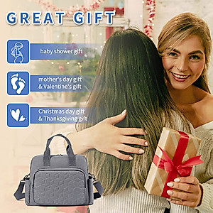 Diaper Bag Tote Mommy Bag - Corssbody Diaper Bag Shoulder Bag for Labor and Delivery, Large Capacity Waterproof Baby Bag for Mom Travel, Baby Necessities Bag