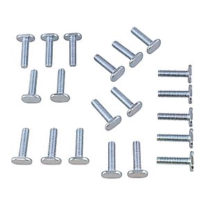 DCT Tee Bolt Set – 20 Pack 1in T Bolts for Woodworking, T Track Bolts Jig Bolts, 1/4in 20 Thread T Bolt