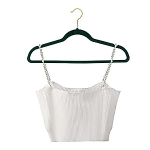 SYNHOZZ Velvet Hangers ，Green Non-Slip Suit Felt Hangers,Ultra Thin Space Saving 360 Degree Gold Hook Clothes Hangers Huggable Hangers Velvet for Suits,Coats,Jackets,Pants,Dress (50 Pack, Green