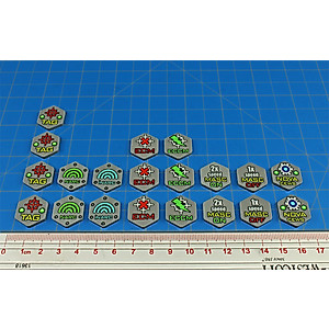 LITKO Mecha Electronic Warfare Tokens | Full Color Tokens | Compatible with BattleTech, Battleforce, Alpha Strike (Electronic Warfare Token Set)
