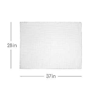 L'Ange Baby-Bath Towel-9 Layer, 28 x 47 Inches, Pink, Cotton Muslin Nap Time Blanket for Toddlers, Kids & Home, Soft, Ultra Absorbent, Suitable for Delicate Skin, Medical Grade Packaging