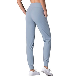 Dragon Fit Joggers for Women with Pockets,High Waist Workout Yoga Tapered Sweatpants Women's Lounge Pants (X-Large, Joggers78-Demin Blue)