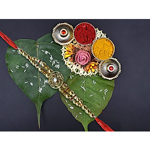 STORE INDYA Rakhi for brother | Rakhi for bhaiya | Rakhi for brother and bhabhi | Cute Rakhi for Brother | Unique Premium Rakhi | Rakhi Set | | Rakhi for Raksha Bandhan Festival | Indian Rakhi |