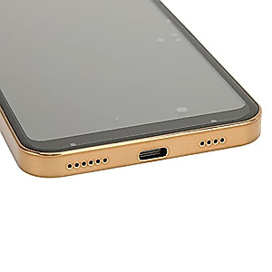 Zunate I13 Pro Max Unlocked Smartphone, 6.1in IPS Ultra HD 4G Mobile Phone with 4GB 128GB, 4000mAh, 8MP 16MP, Face Recognition, GPS, Senior Phone for Android 11(Gold)