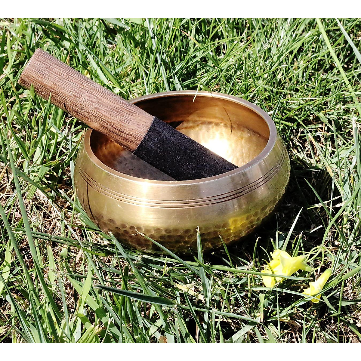 Tibetan Singing Bowl Set-For Meditation, Yoga, Sound Therapy, Spiritual Healing, Prayer, Mind and Body Relaxation (4.5")