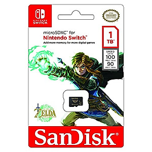SanDisk 1TB microSDXC-Card Licensed for Nintendo-Switch - SDSQXAO-1T00-GN6ZN
