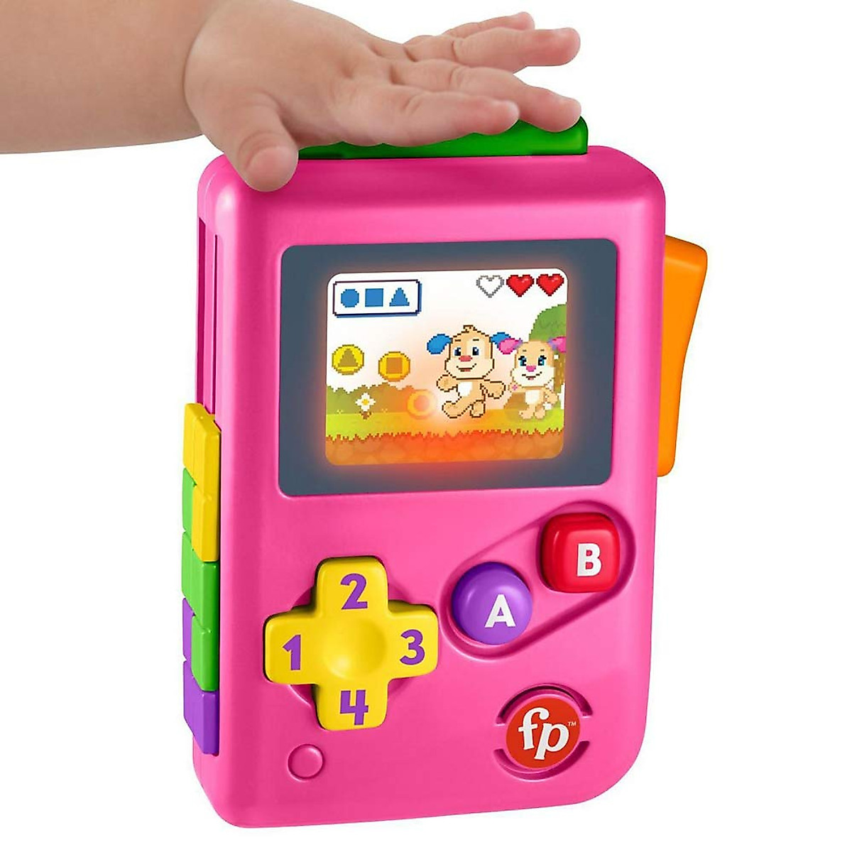 Fisher-Price Laugh & Learn Lil' Gamer - Pink Edition ~ Educational Activity Toy for Babies and Toddlers Inspired by Nintendo