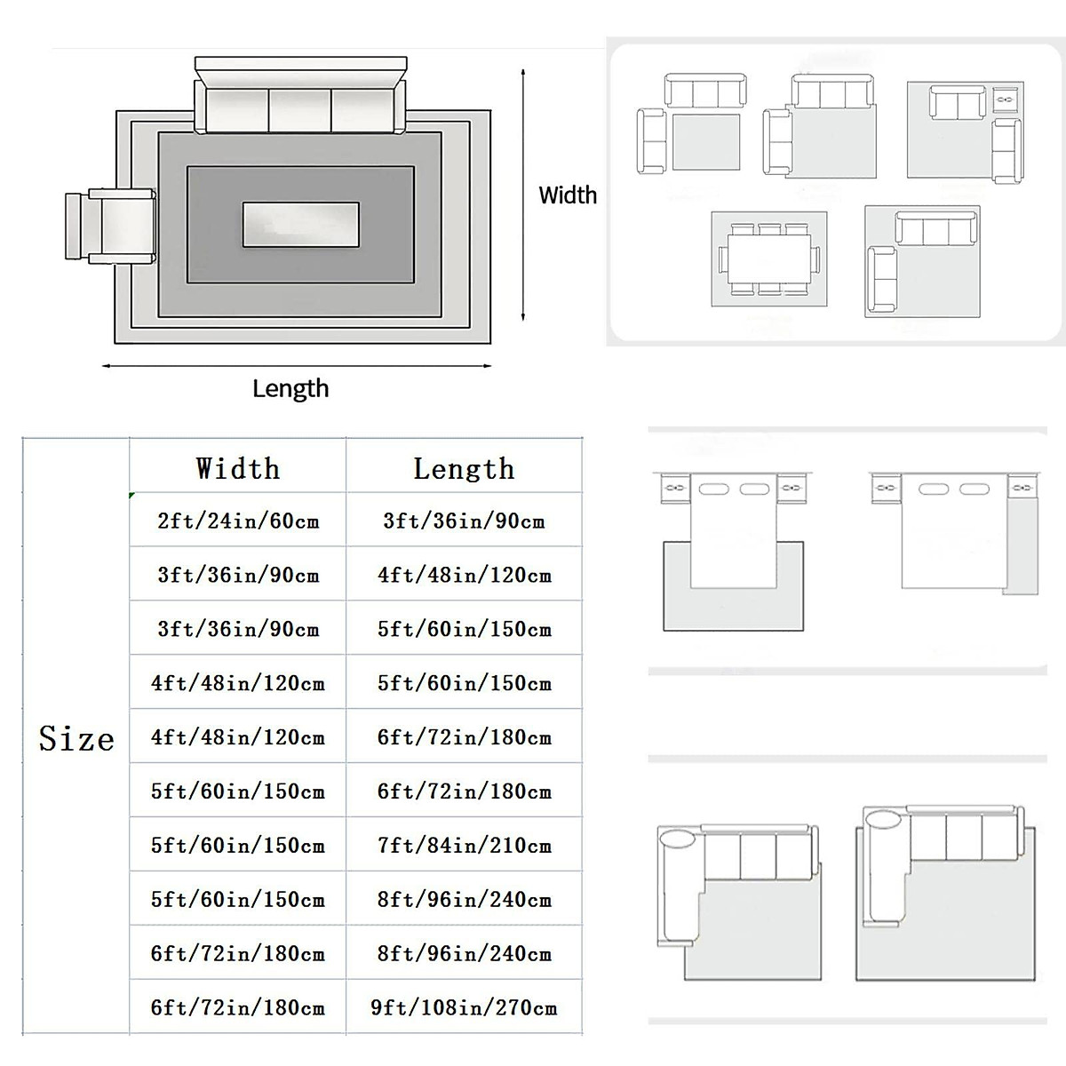Blue Abstract Area Rug, Modern Geometry Area Carpet, Anti-Skid Rectangle Accent Rugs for Living Dinning Room Bedroom Kitchen Minimalist Home Floor Rugs 3x4ft