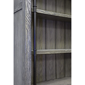 Martin Furniture Avondale 3 Bookcase Wall Gray