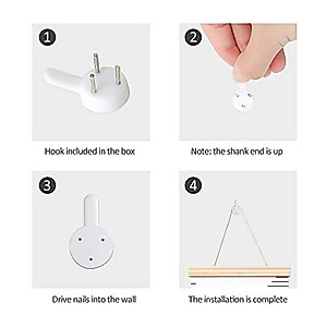 Growth Charts for Kids, Harebe Removable Canvas Wall Hanging Growth Height Chart for Home Decoration, Ruler Wall Decor for Kids, Child Boy Girl - Macaron Blue