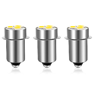 Flashlight LED Light Bulb for Ryobi Craftsman Milwaukee Flashlight ／Work Light Replacement 18V 19.2V Flashlight Maglite LED Bulb - 3 Pack