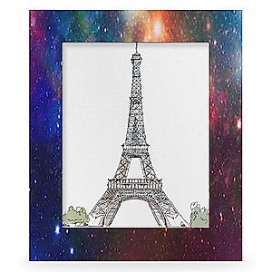 Pardick Galaxy Solar System Planets 11x14 Picture Frame, Outer Space Nebula Wooden Photo Frames for Wall Mounting or Tabletop Living Room Bedroom Home Decor