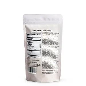 Irish Sea Moss | Seamoss | Wildcrafted - 100% Natural, Makes 240+ oz of Sea Moss Gel, from St. Lucia | 1 Pound - 16oz