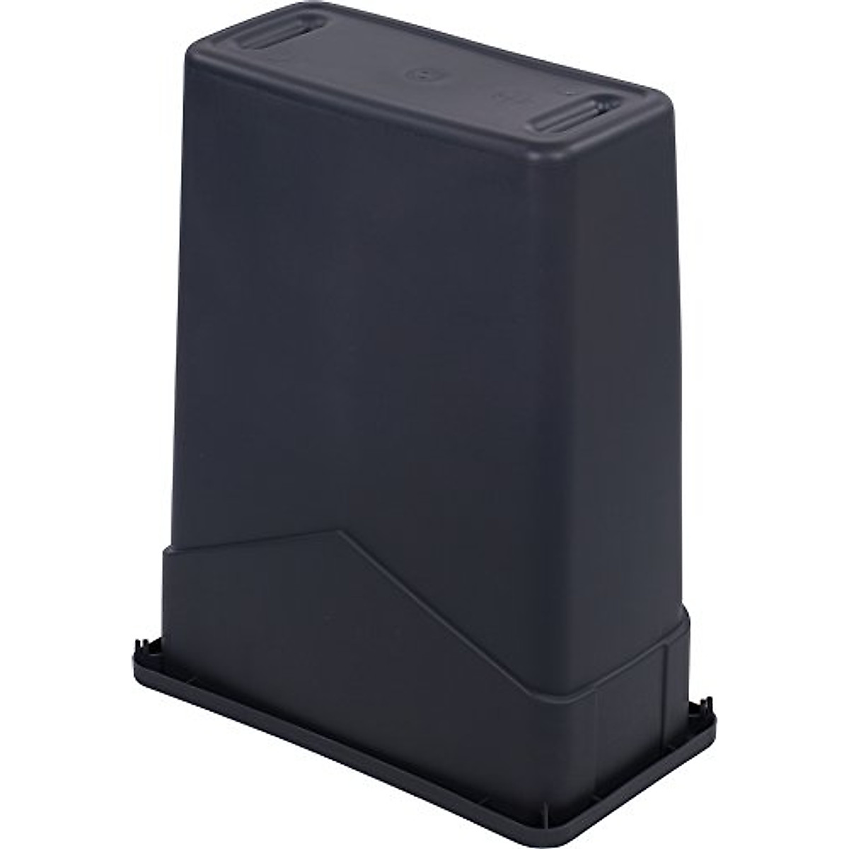 Carlisle FoodService Products TrimLine Plastic Rectangle Waste Container, 15 Gallons, Grey