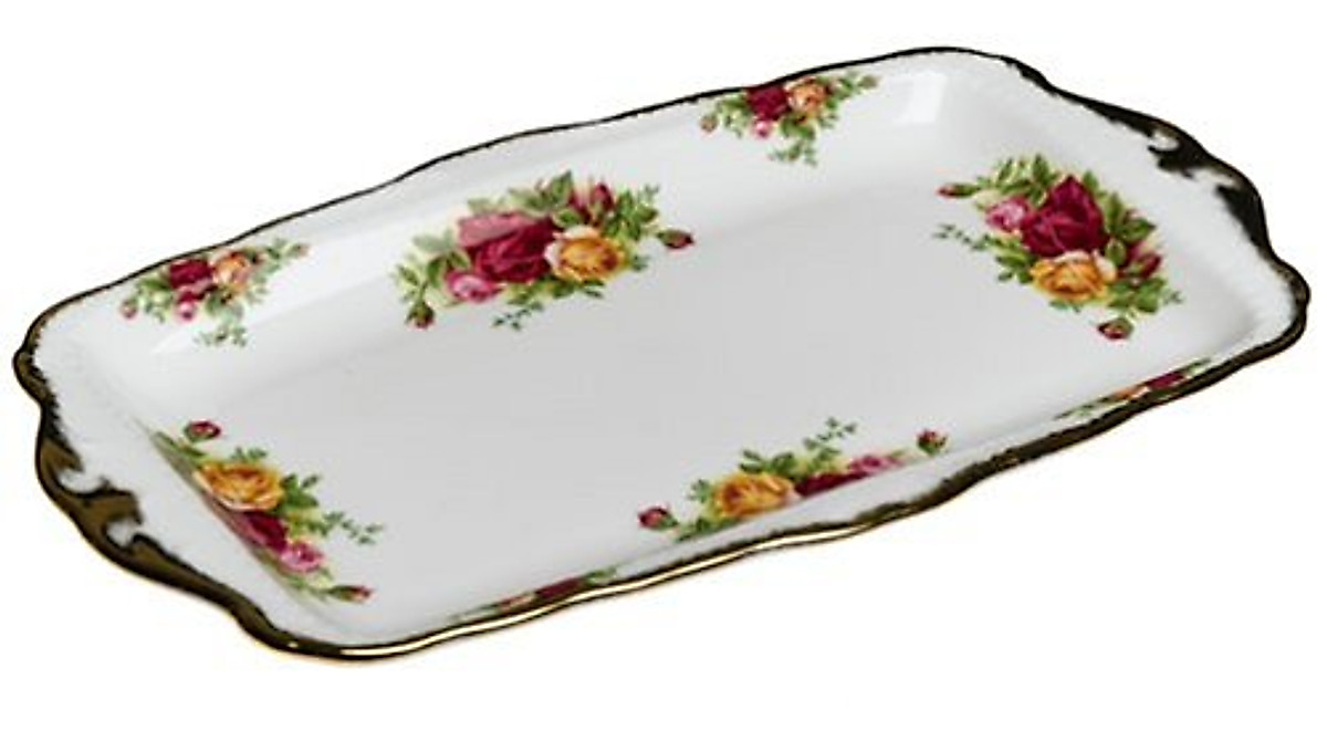 Royal Albert Old Country Roses Sandwich Tray - Elegant Design
