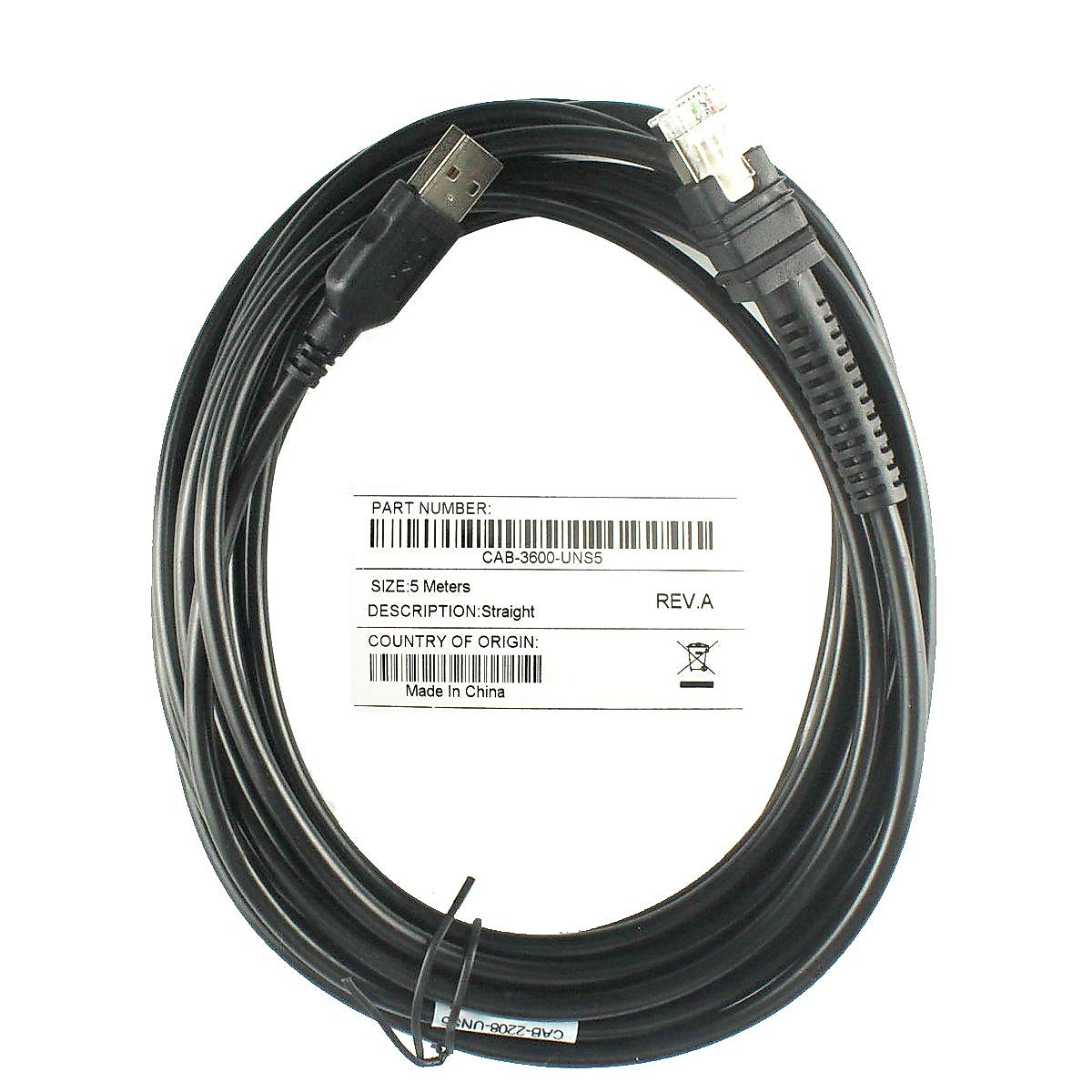 15FT USB Cable for Motorola Symbol LI3608 LI3678 DS3608 DS3678 Barcode Scanner USB Type A