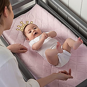 Boppy Changing Pad Cover, Pink Royal Princess, Minky Fabric , 32x16x7 Inch (Pack of 1)