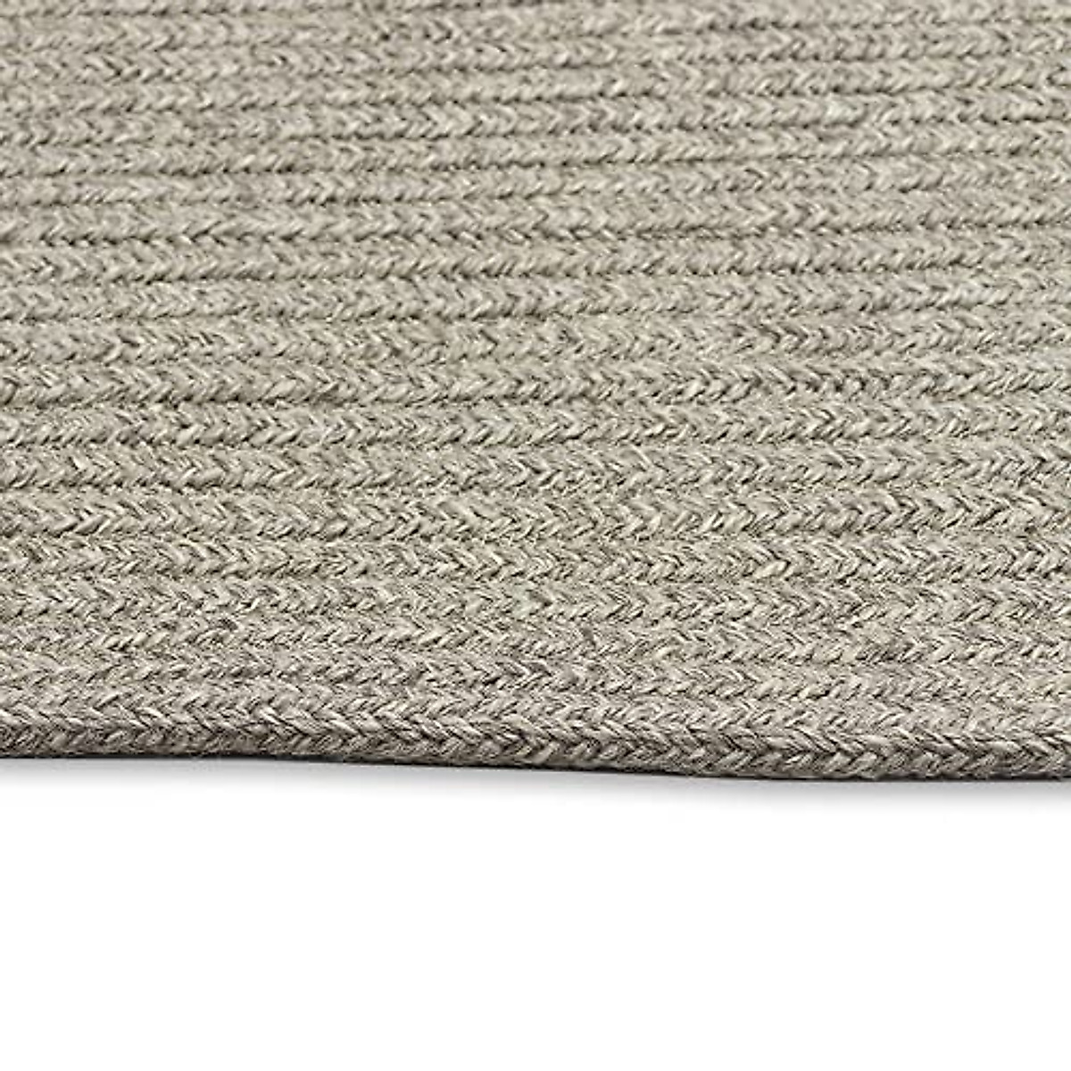 Liora Manne Calais Solid Indoor/Outdoor Rug – Casual Traditional Rug, Weather Resistant, Easy Care Performance Rug, Rugs for Entryway, Living Room, Patio, Solid Grey, 2' x 7'6"