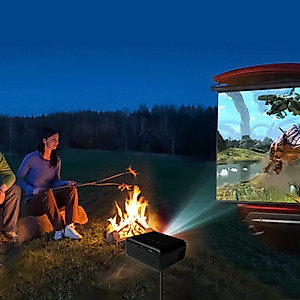 Mini Projector, 20-60 Inch Screen HD Portable Projector Compatible with USB| Laptop| Phone, built-in speaker, Apartment Must Haves, Electronics Tech Gadgets, Mini TV, Cool Stuff