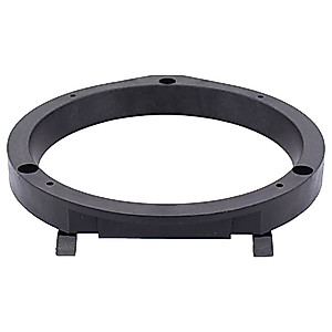 XtremeAmazing Car Front Rear Stereo Door Speaker Adapter Mounting Plates 6.5/6.75 Inch Spacer Rings Bracket with Harness Set of 2