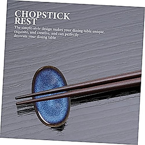 BESTOYARD 6pcs Ingot chopstick rest japanese table ceramic chopsticks holders ceramic chopsticks rest sushi stick holder tablescape decor practical spoons rests ceramics household spoon rest