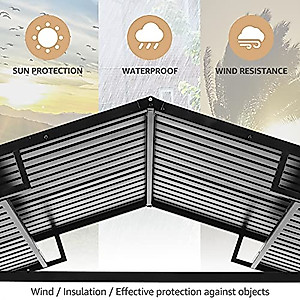 Leisurelife 10'x12' Galvanized Steel Double Roof Hardtop Gazebo with Nettings for Patio Outdoor Backyard Garden or Grill, Heavy Duty Canopy Tent, Aluminum Frame