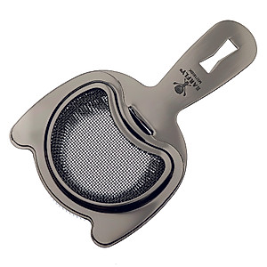Barfly Fine Mesh Spring Strainer, Black