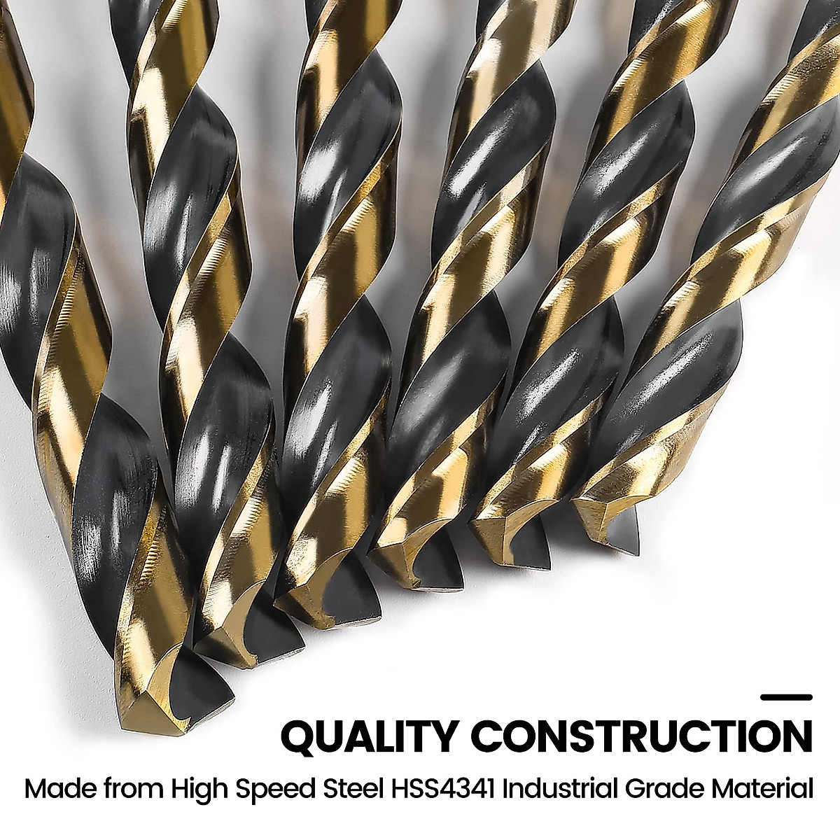 CaRoller Drill Bit Set – 29-Piece High-Speed Steel Drill Bits – Durable Drill Sets with Storage Case for Steel, Wood, Plastic, Sheet Metal