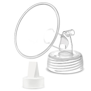 Maymom 19 mm Flange and Duckbill Compatible with Motif Luna/Spectra/Ameda MYA Pumps. Not Original Spectra Synergy Gold Pump Parts or Motif Accessories.