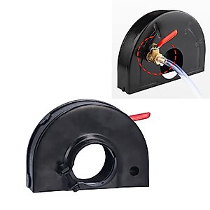 Angle Grinder Dust Cover,Blowout Adapter,Water Pipe Adapter with 1/4in Valve for Angle Hand Grinders and Adjustable Water Outlet