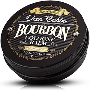 Occo Bobbo - Solid Cologne Bourbon and Sandalwood Scent. Solid Bourbon Cologne For Men - Men's Solid Cologne - 2 Ounce - Concentrated Balm. – A Smooth Blend Of Woody Oak Barrel