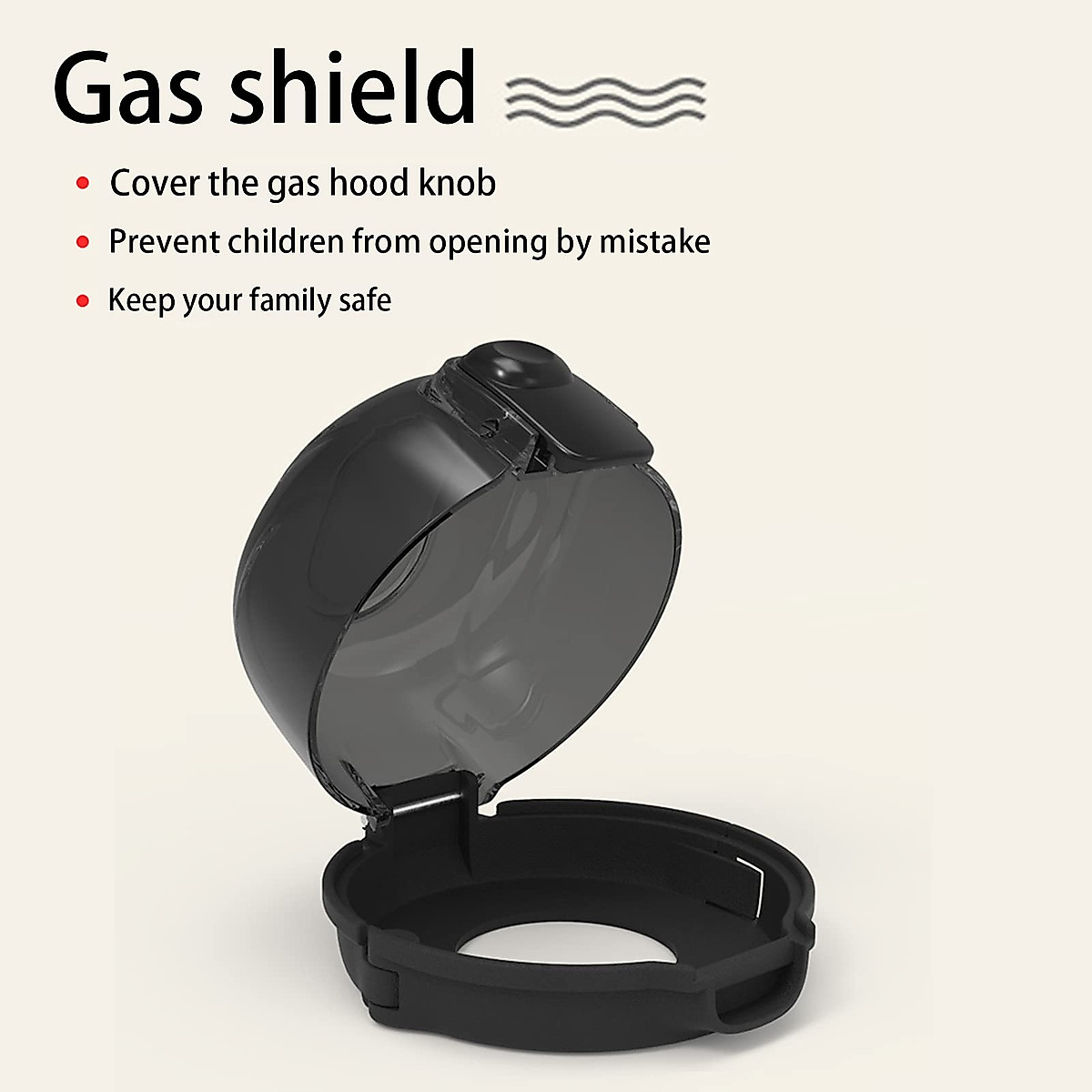 HAO JIE Haojie Children Gas knob Protection Cover, Kitchen Stove knob Cover Five Pieces, Large Universal Design, to Protect The Safety of Children, 5 Count (Pack of 1)