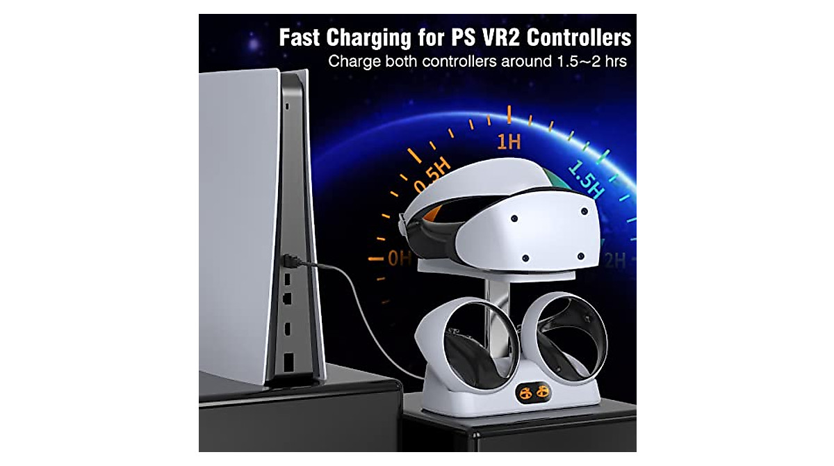 Dobe PSVR 2 Charging Station - Fast & Stylish Charging Dock