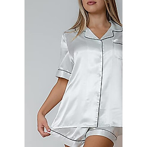 Bride Pajama Set Bride PJs Pajamas for Women Silk Pajamas for Women Bridal Shower Gift Sexy Pajamas for Women Pjs for Women Short Set Pajama Sets Sleepwear for Women Womens Pajama Set Satin Pajamas