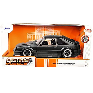 New Jada 1989 GT Matt Black Bigtime Muscle Series 1/24 Diecast Model Car by Jada 33605