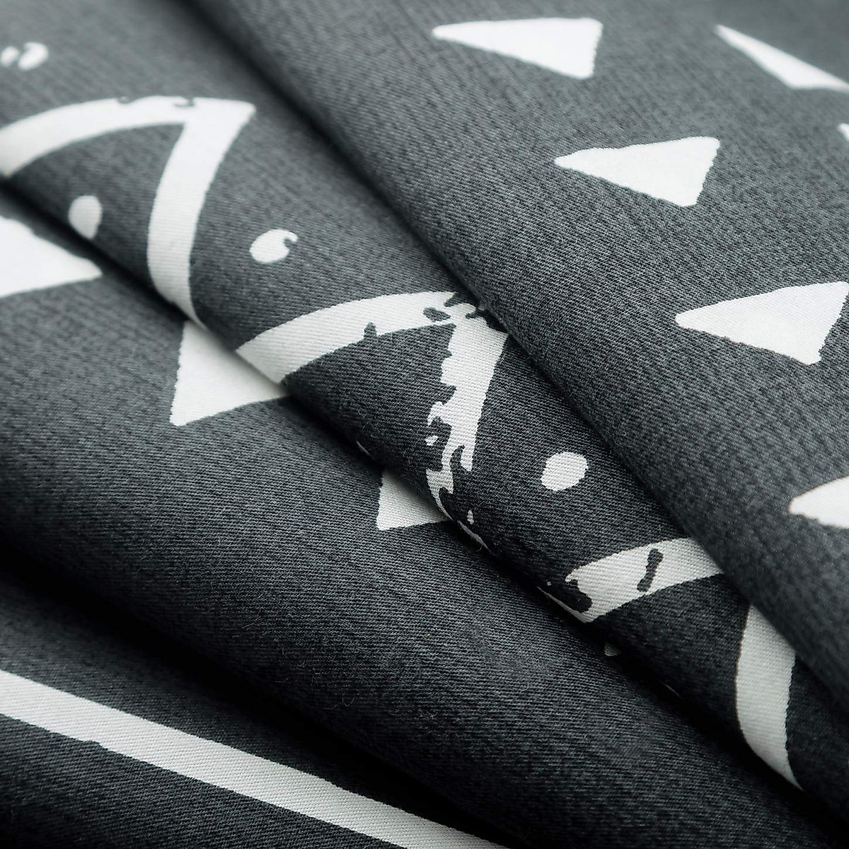 SUSYBAO Boho Geometric Duvet Cover Queen 100% Cotton Black and White Duvet Cover 3 Pcs Set 1 Southwestern Bohemian Aztec Duvet Cover with Zipper Ties 2 Pillowcases Soft White Striped Bedding