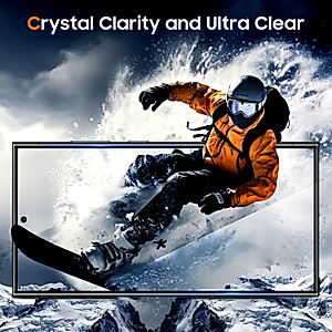 UniqueMe for Samsung Galaxy S23 Ultra Privacy Screen Protector, [Automatic Sticking] 9H Full Coverage S23 Ultra Screen Tempered Glass Anti-Spy Bubble Free Case Friendly - 2 Pack