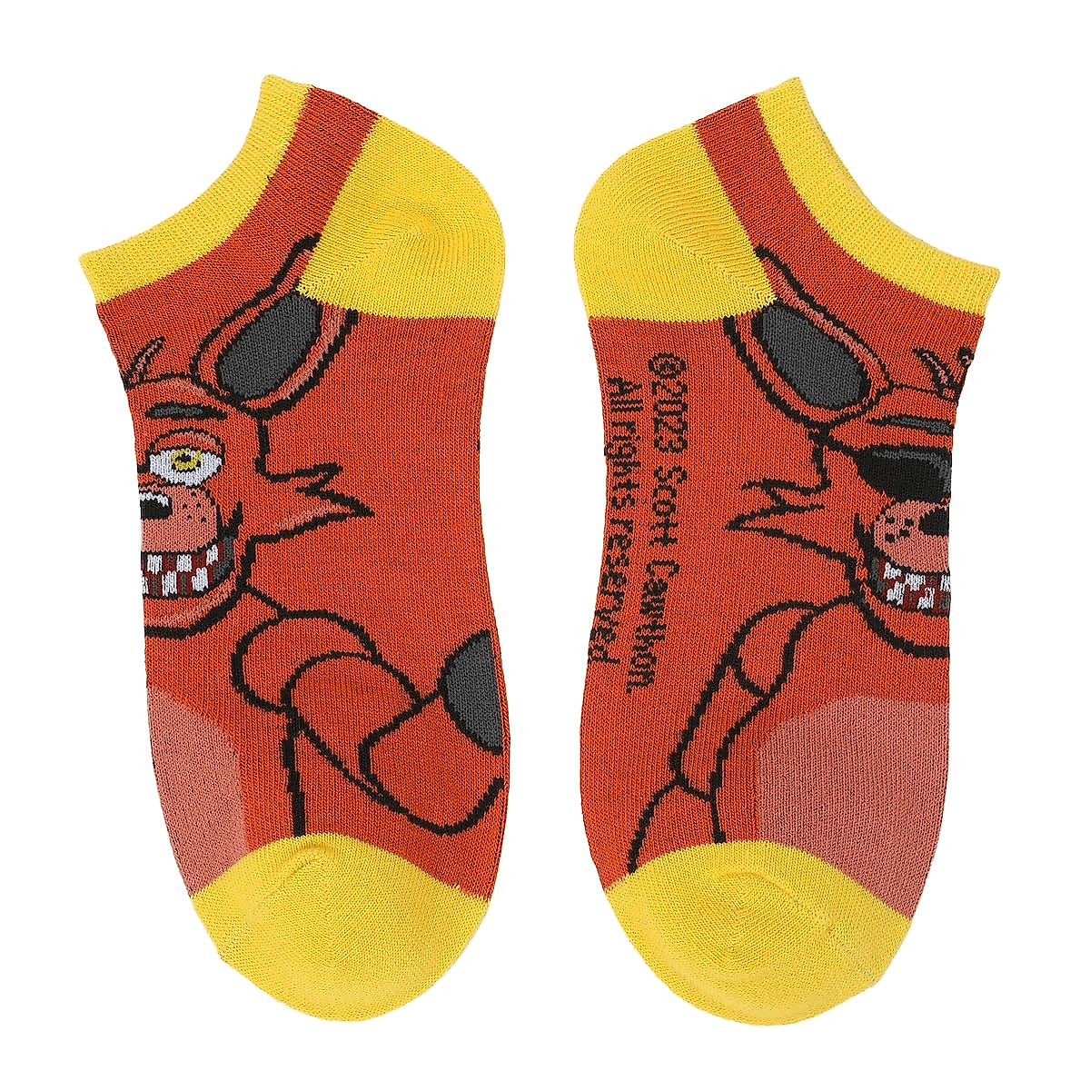 Bioworld Five Nights At Freddy's Menacing Characters Adult 5-Pair Ankle Socks
