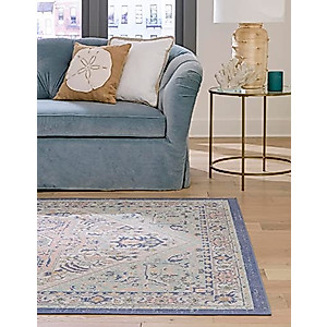 Unique Loom Whitney Collection Traditional Geometric Multi Area Rug (9' 0 x 12' 0)