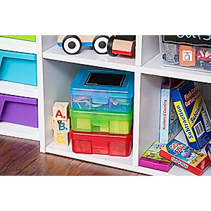 IRIS USA MCC-130 Kids BOY DISPLY 8PC Set 1PK [ECOM] IRIS Small Modular Supply Case, 8 Pack, Assorted Colors, Dark