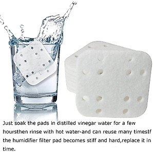 MEETOOT 20pcs Humidifier Descaling Pads for LV600HH, 55x50mm Humidifier Mineral Absorption Pads