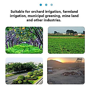 QuQuyi 1" PE Backwash Hose, Lay Flat Hose Lightweight Expandable Discharge Hoses for Lawn Garden Pool 49 FT