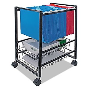 Advantus Mobile File Cart with Sliding Baskets