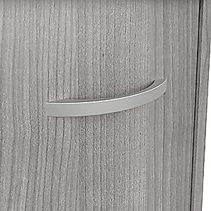 Bush Business Furniture Studio C Office Storage Cabinet with Doors and Shelves, 72W, Platinum Gray