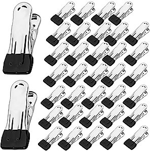 Swimming Pool Cover Clamps, 36PCS Swimming Pool Above Ground Winter Cover Clips Multifunctional Metal Clips Stainless Steel Clothes Pins for Above Ground Swimming Pools Towel Spring