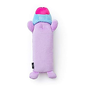 BT21 MANG Character Soft Plush Stuffed Animal Cute Pencil Case Pouch, Purple/Blue