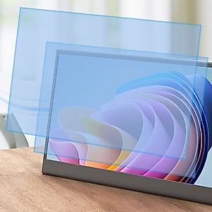 DFZ Portable USB Monitor- 15.6 Inch Full HD, IPS, USB Type-C for Laptop/Tablet