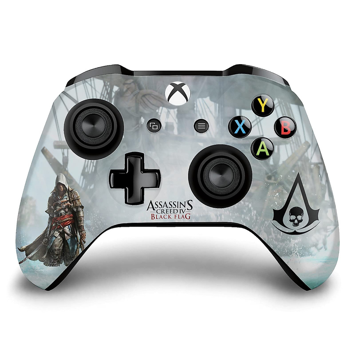 Head Case Designs Officially Licensed Assassin's Creed Edward Kenway Key Art Black Flag Graphics Vinyl Sticker Gaming Skin Decal Cover Compatible With Xbox One S/X Controller